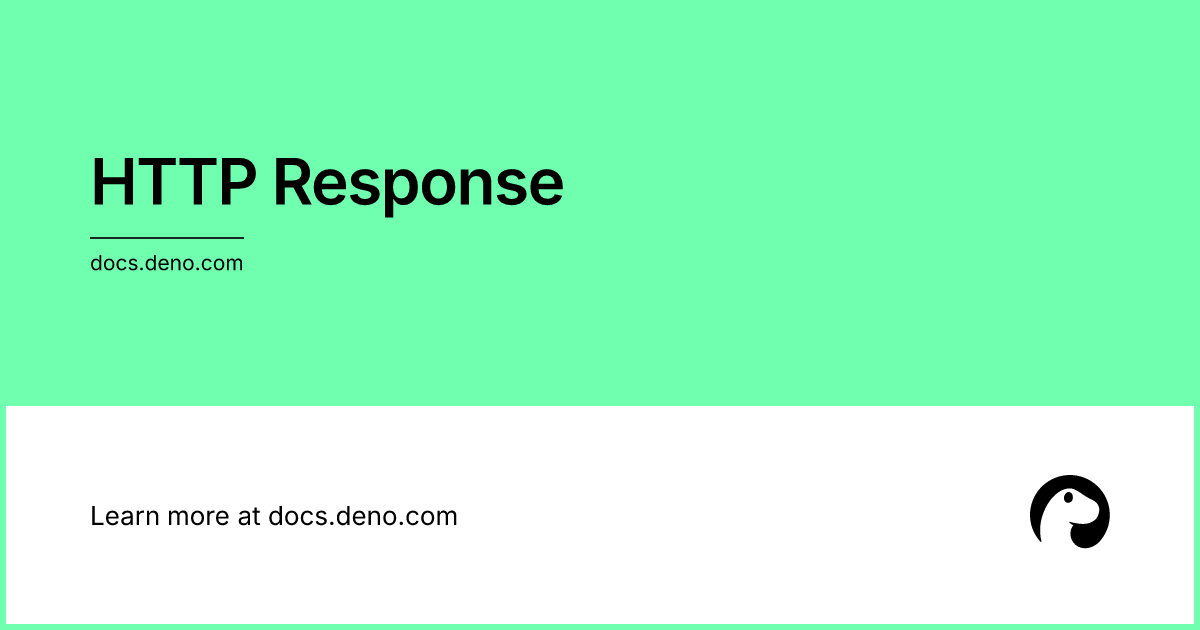 HTTP Response HTTP Response