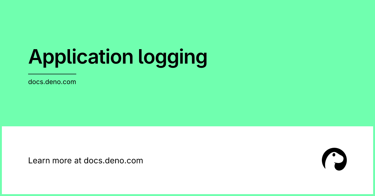 Application logging