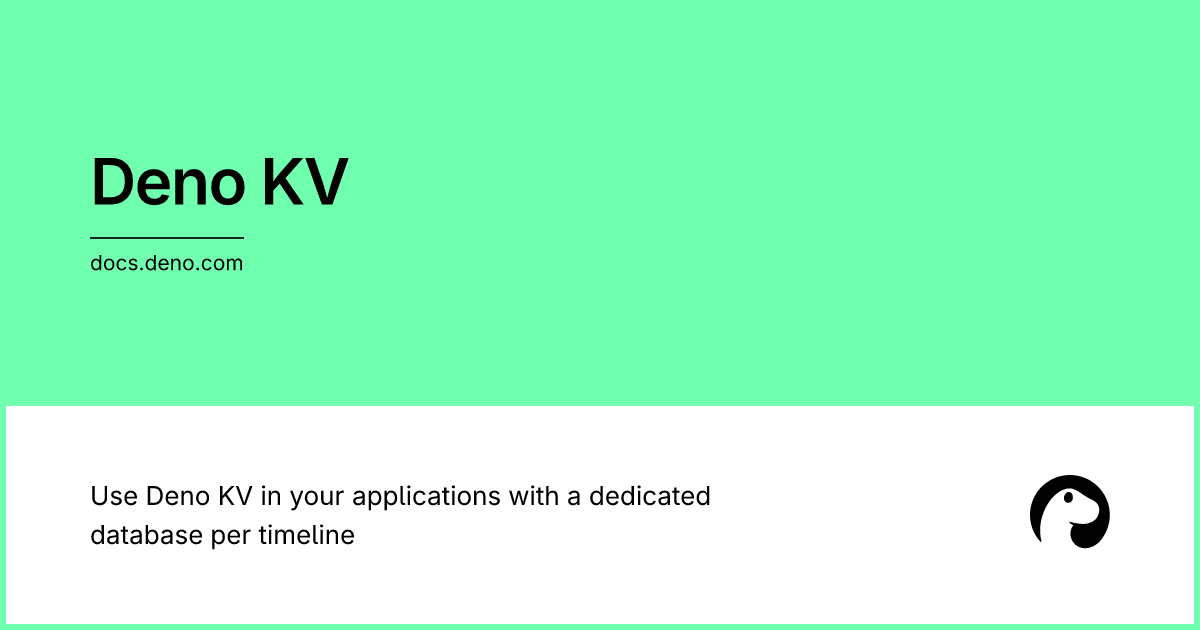 Deno KV