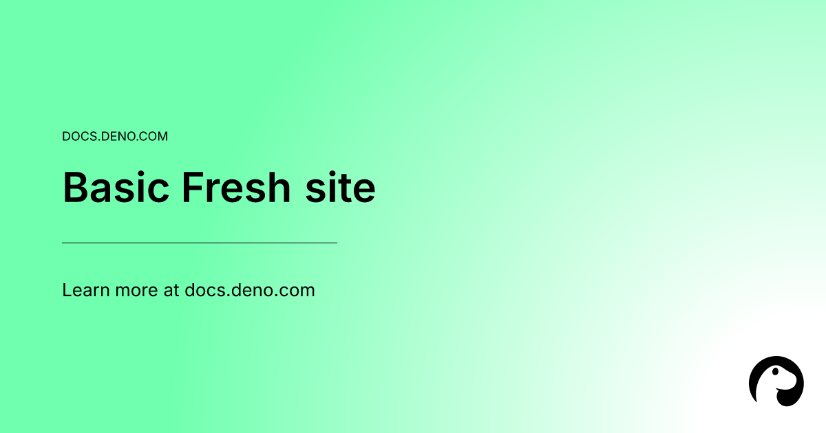 Basic Fresh site Basic Fresh site
