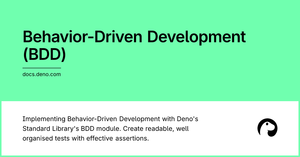 Behavior-Driven Development (BDD)