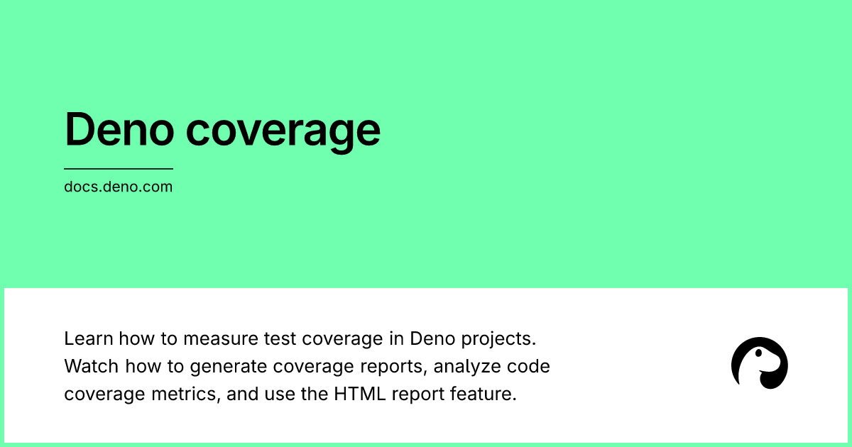 Deno coverage
