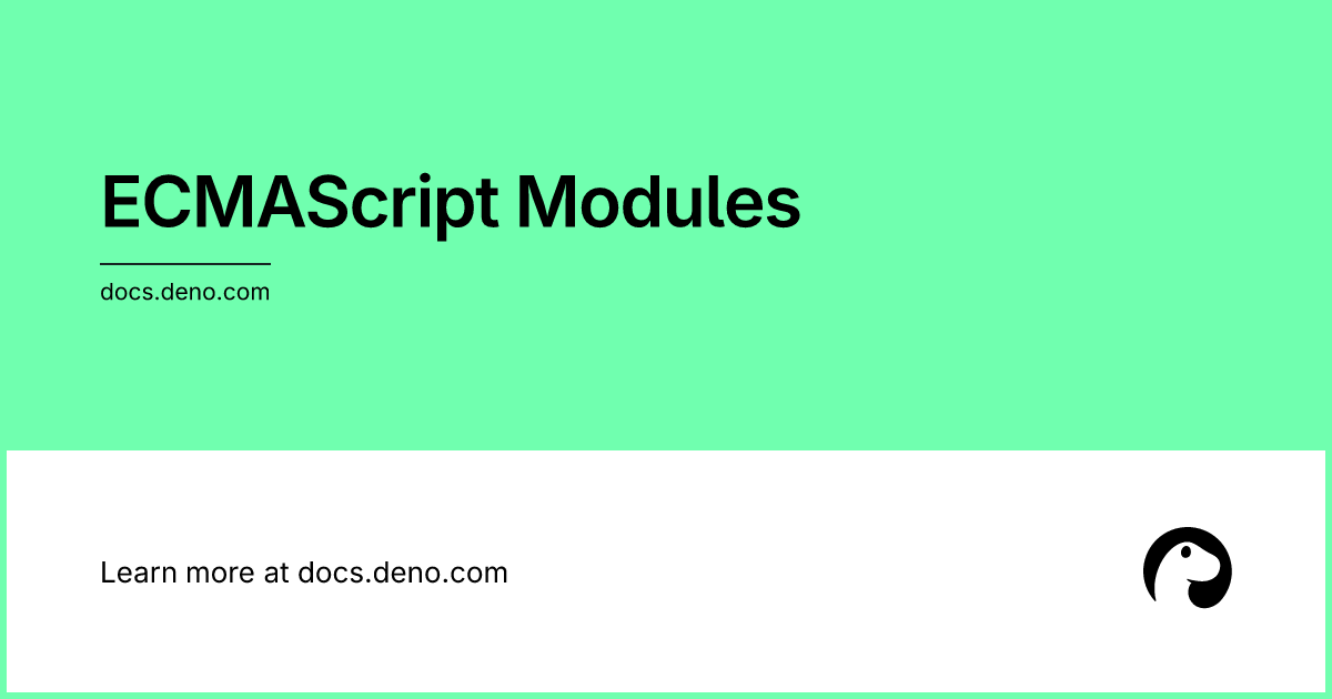 ECMAScript Modules