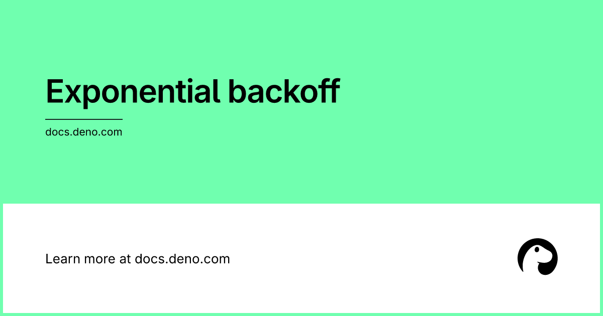Exponential backoff