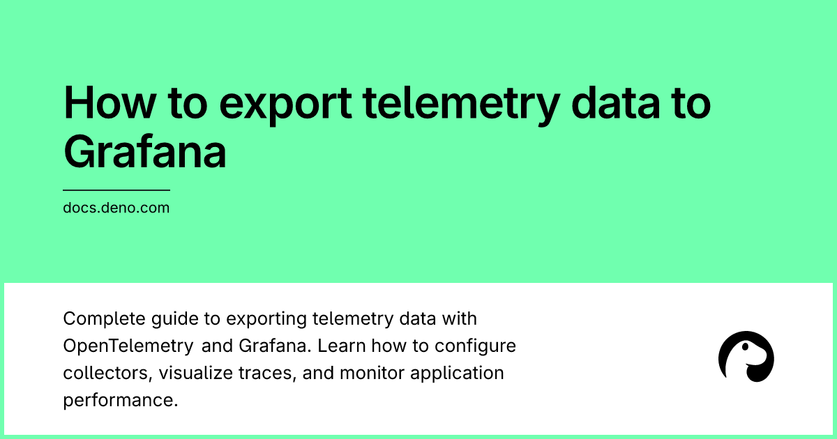 How to export telemetry data to Grafana