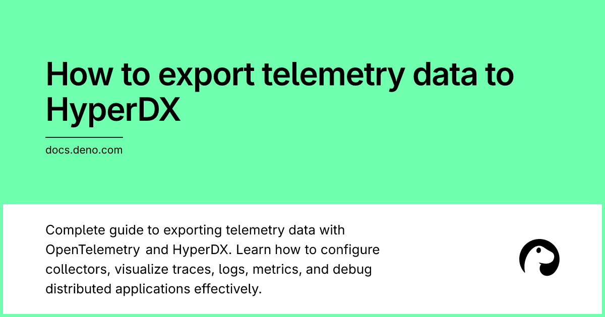 How to export telemetry data to HyperDX