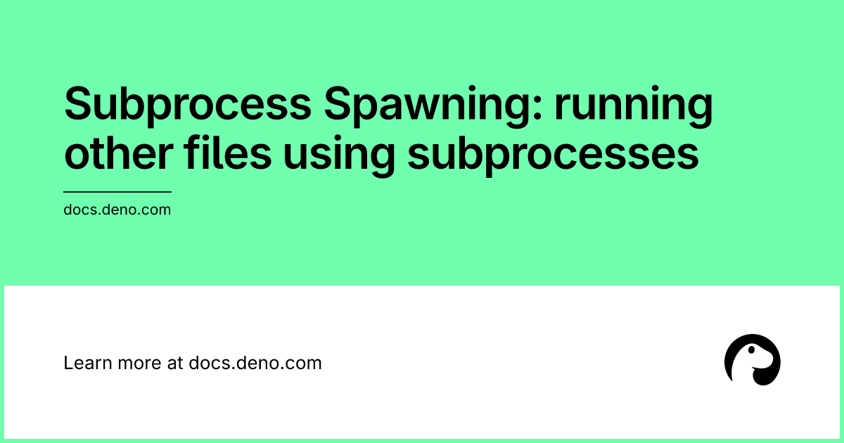 Subprocess Spawning: running other files using subprocesses Subprocess Spawning: running other files using subprocesses