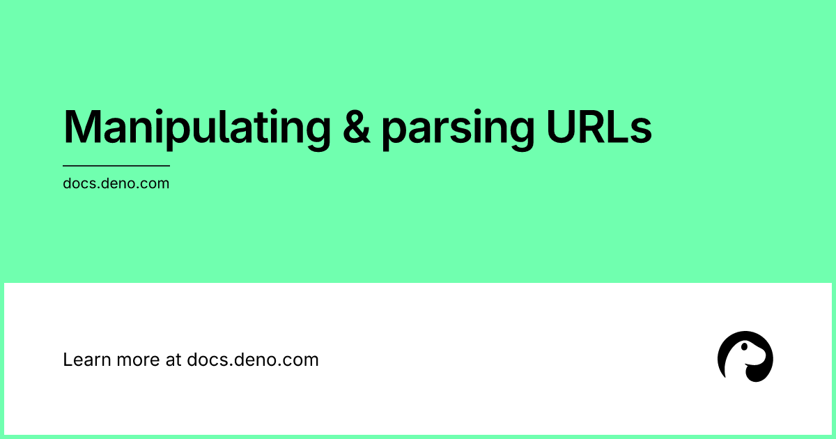 Manipulating & parsing URLs