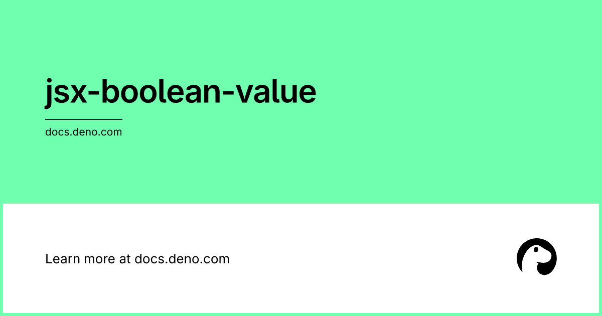 jsx-boolean-value