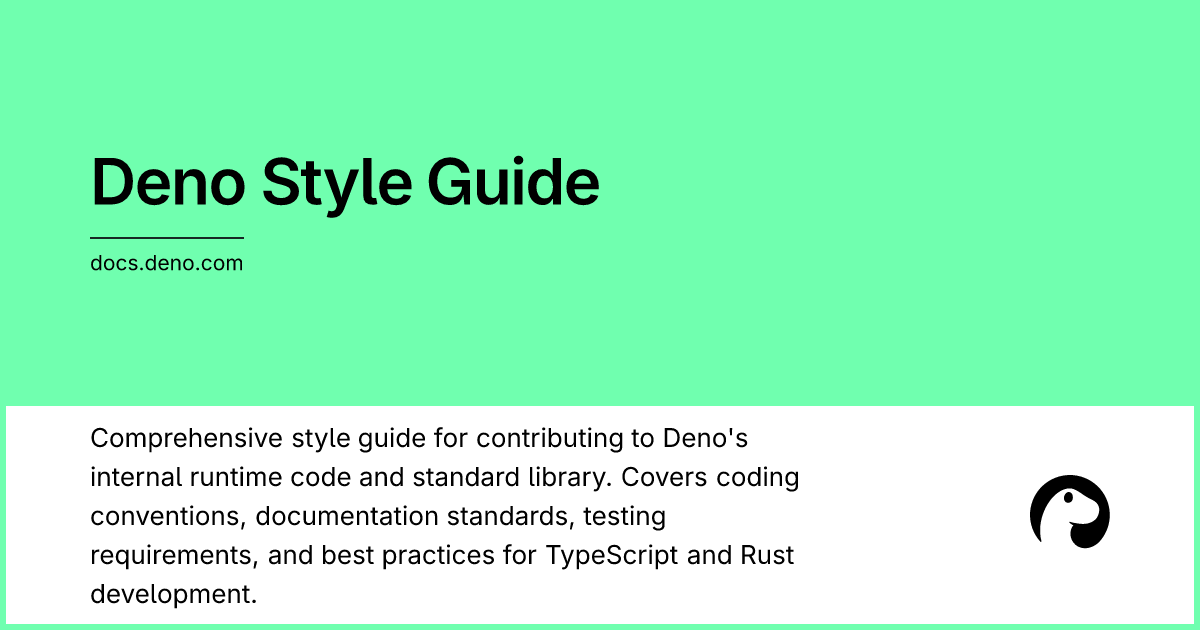 Deno Style Guide