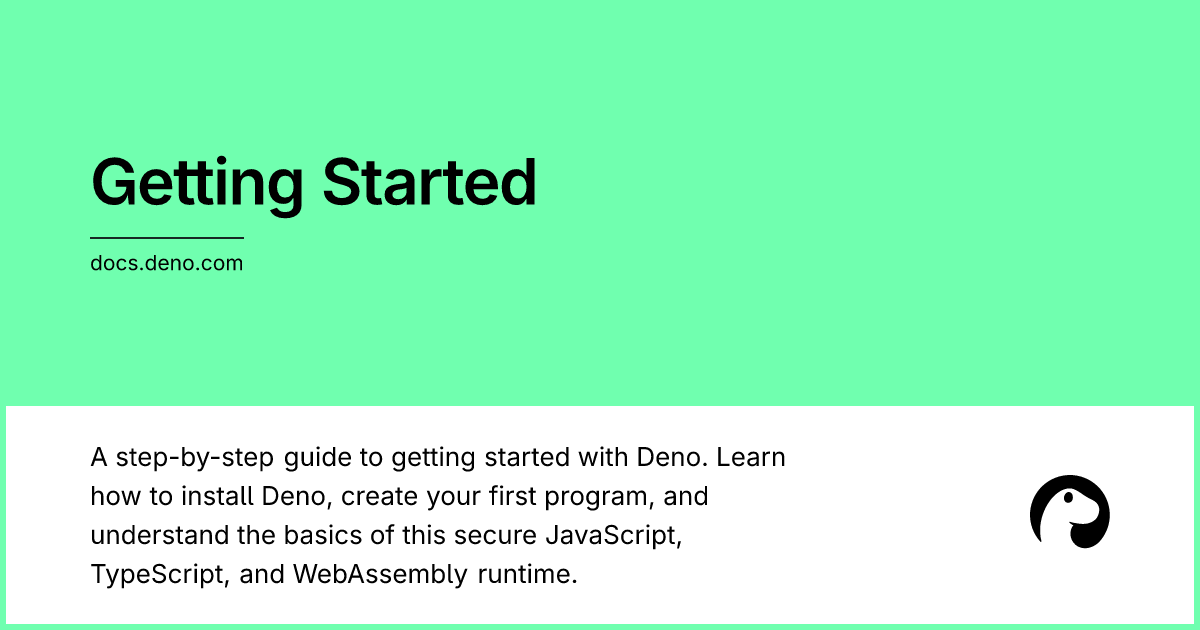 Getting Started Getting Started