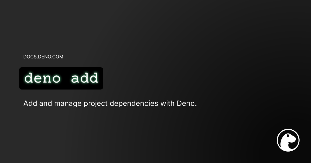 deno add deno add