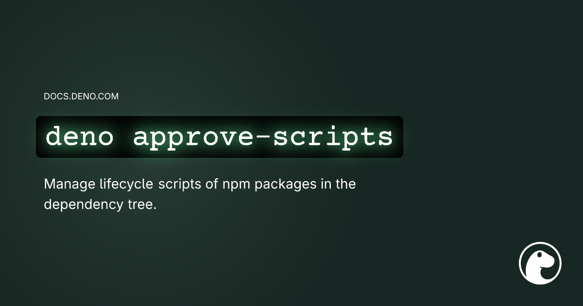 deno approve-scripts