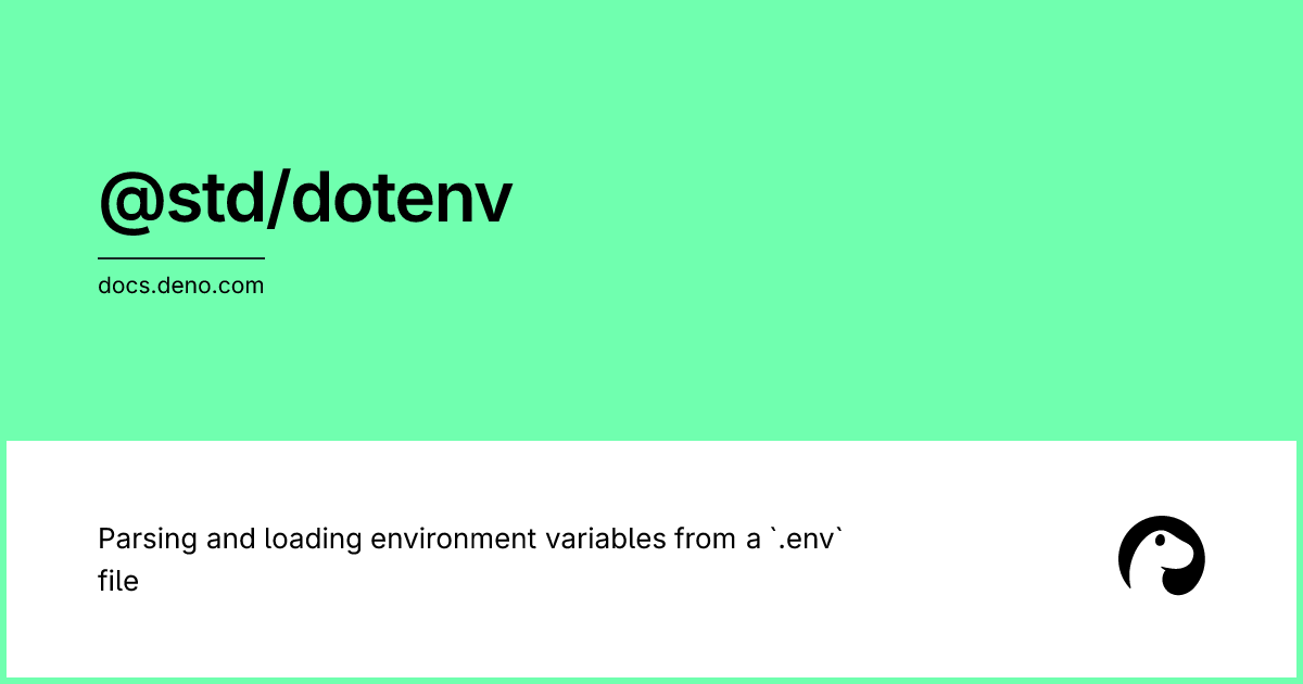 @std/dotenv